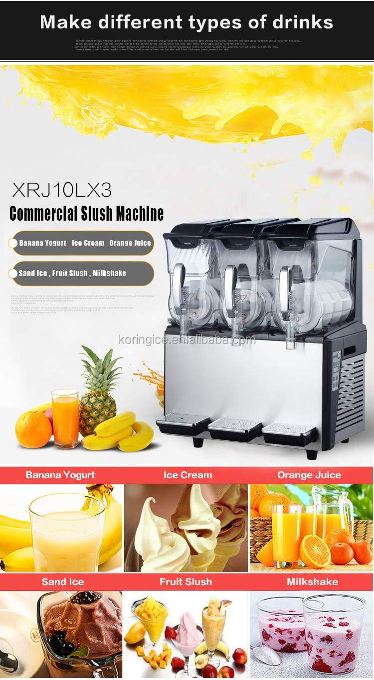 Free Shipping 3 Bowls 10Lx3 Small Mini Slush Machine Italian/Frozen ...