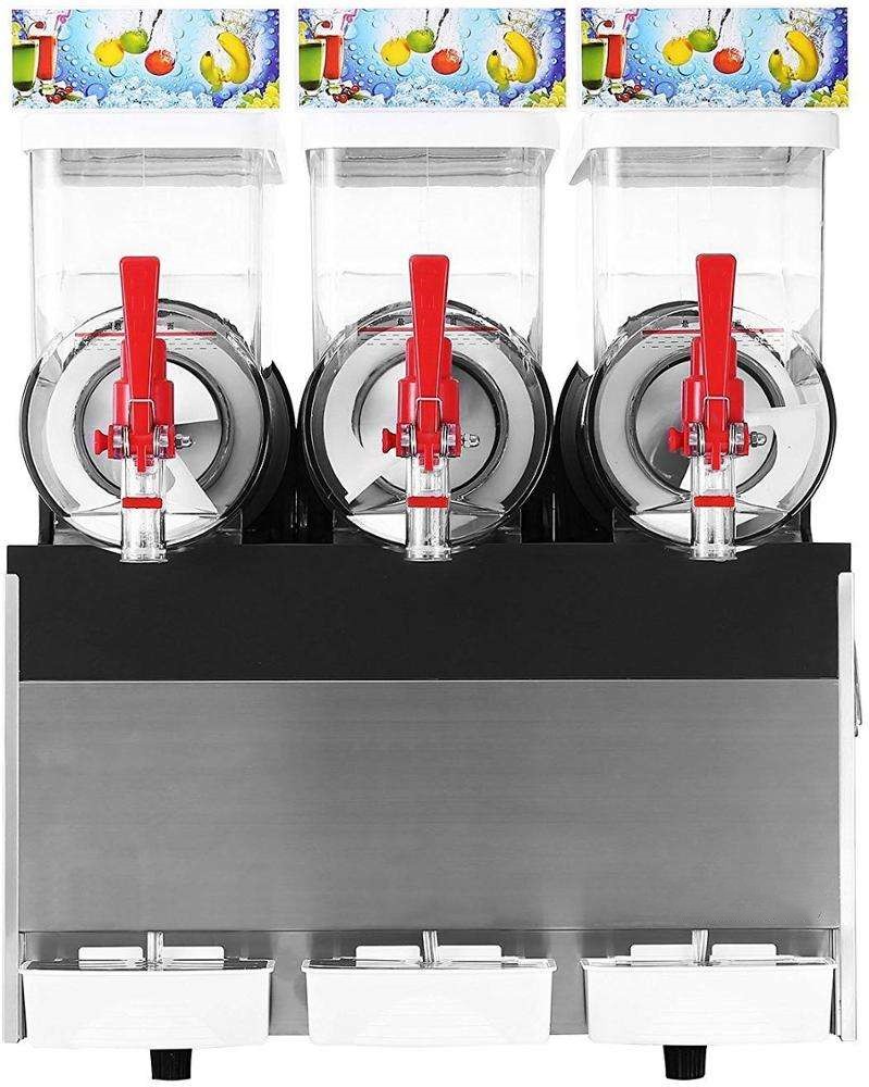 3 Bowls Slush Machine 110V 60HZ Slushie Machine With LED Light Cover ...