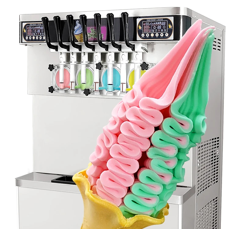 Stainless Steel Frozen Yogurt Machine Best Commercial 110 V 60 Hz Soft ...