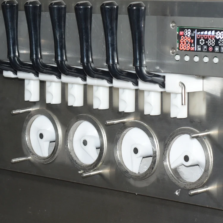 Mini 7 in 1 Ice Cream Machine 110 V 60 Hz Ice Cream Machine 7 Flavors ...