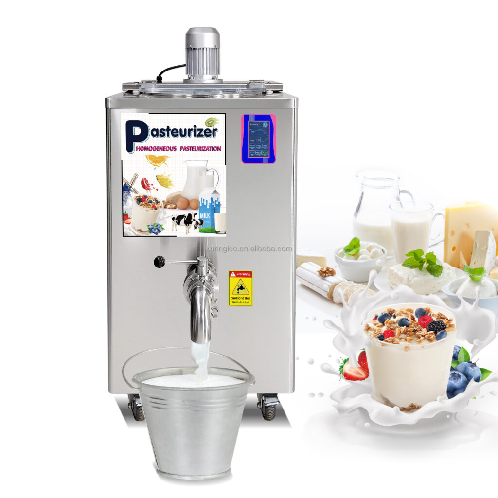 36L Low and High Milk Juice Temperature Pasteurization Machine/Milk ...