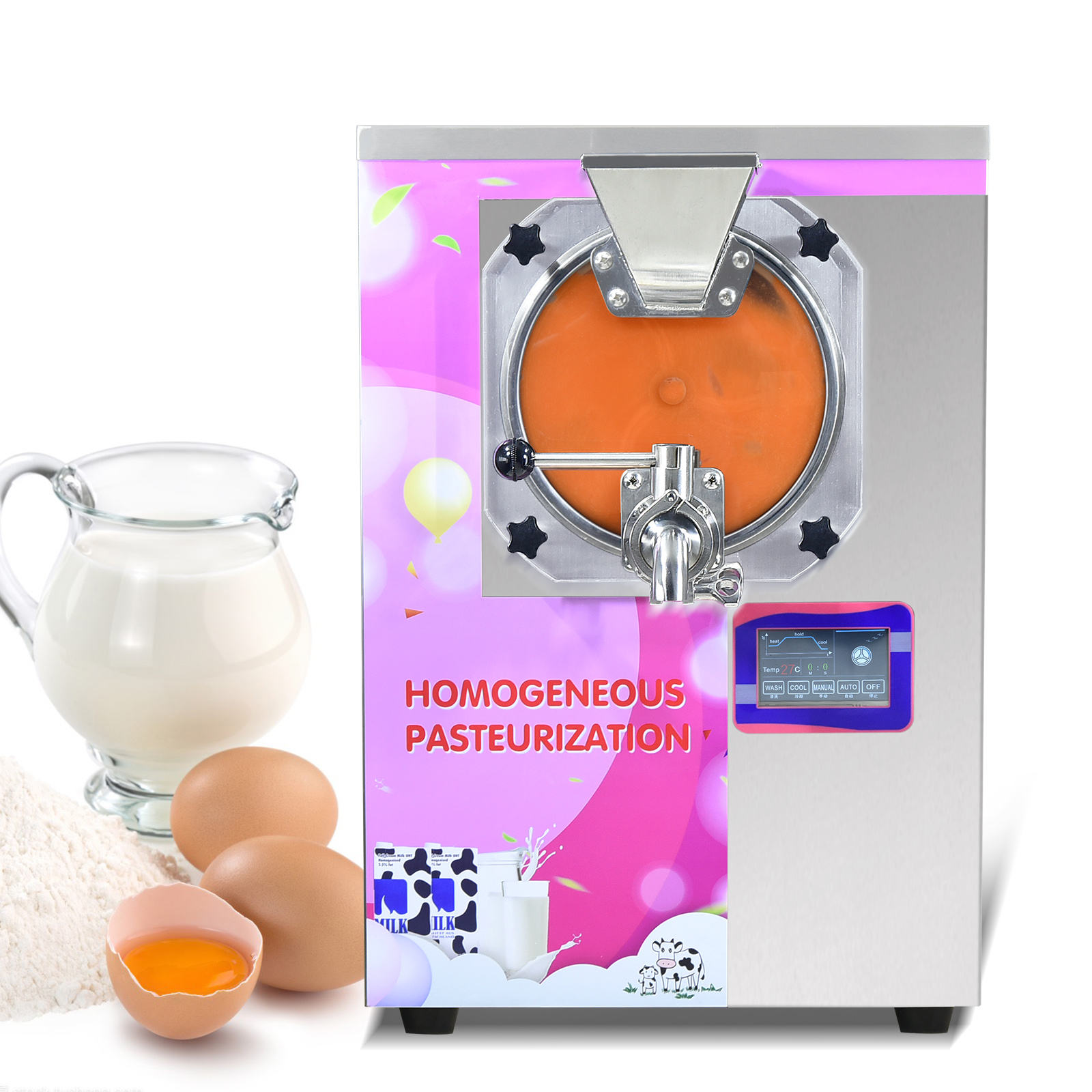 40L Low and High Temperature Pasteurization Machine/Milk Pasteurizer ...