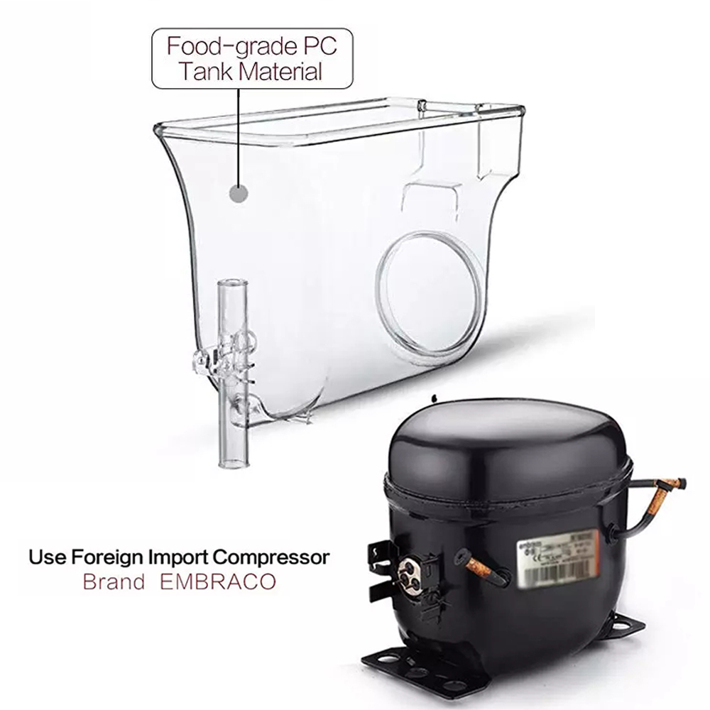 CE ETL 110 V 60 Hz Commercial Compressor Equipment Frozen Drink Slush ...