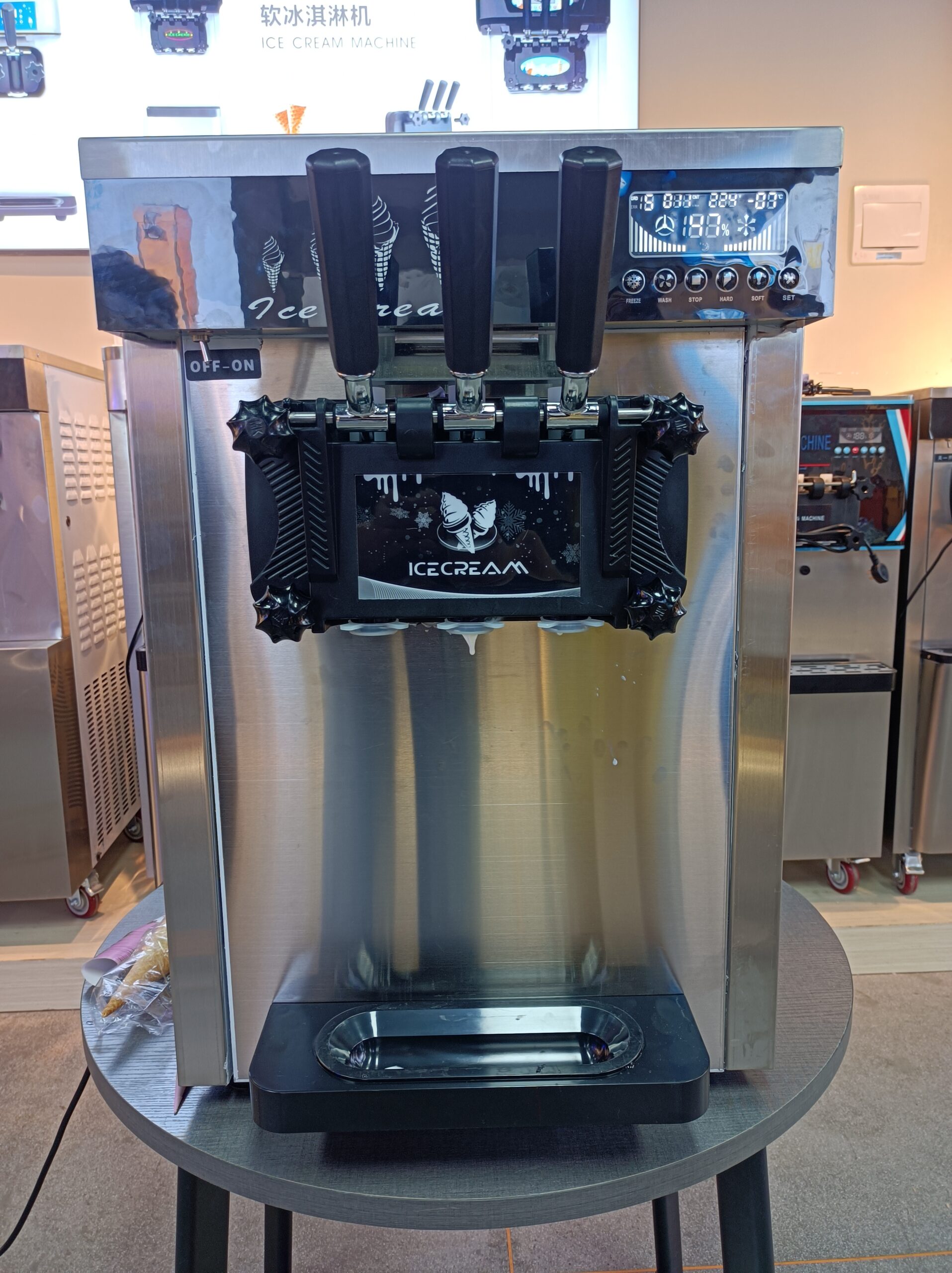 Wholesale Ice Cream Machines Commercial Soft Ice Cream Machine 3 Flavor ...